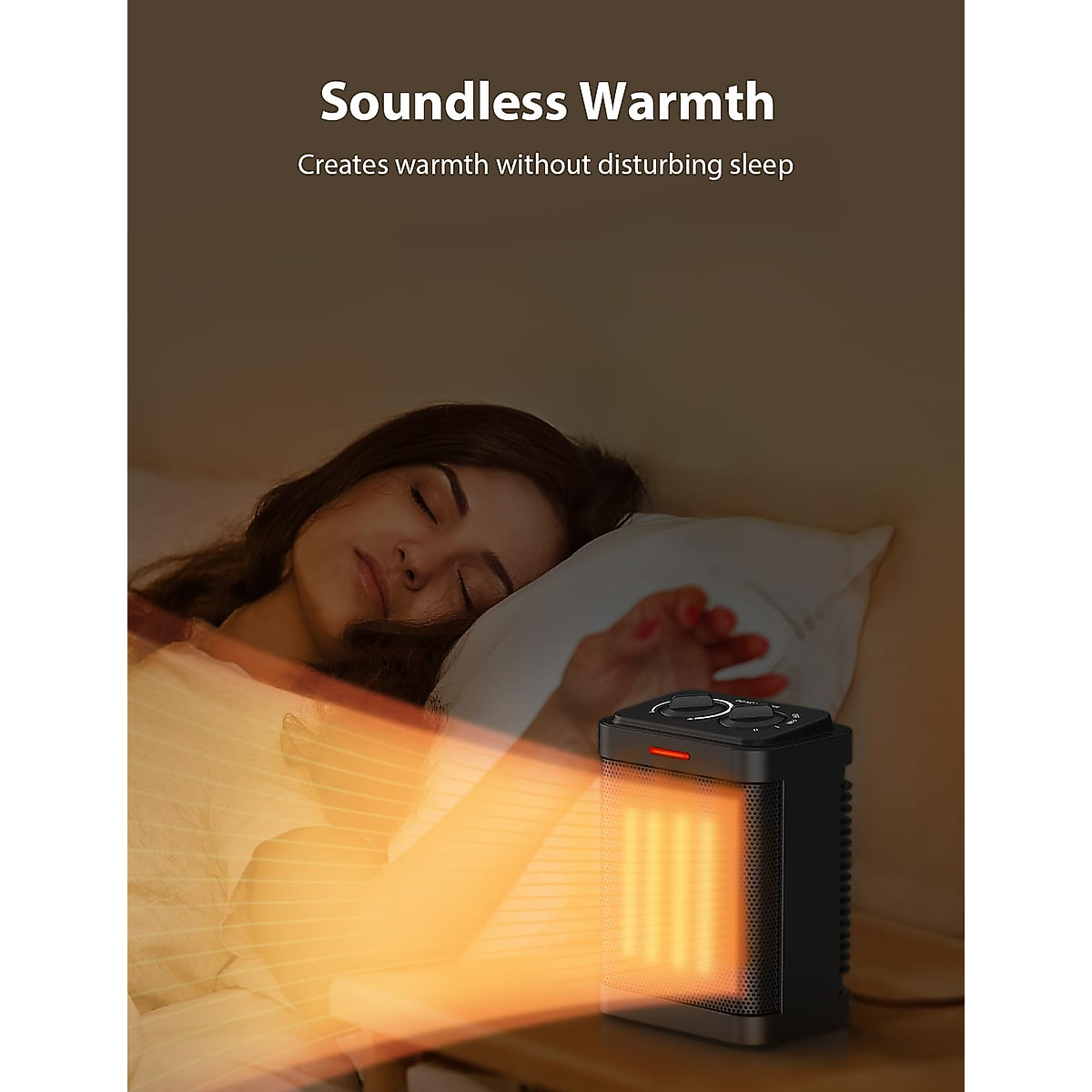 1000W/700W Space Heater, Small Ceramic Space Heater with Thermostat, Mini Portable Electric Heater with Fast Safety Heat, Multiple Protection for Home Office Desk