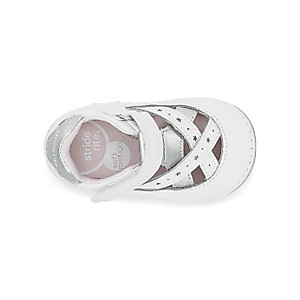 Stride Rite baby girls Sm Kiki2 Sandal, White, 3.5 Wide Infant US