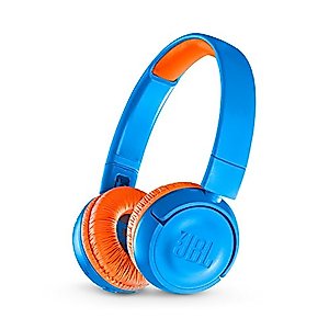 JBL JR 300BT On-Ear Wireless Bluetooth Headphones - Blue/Orange