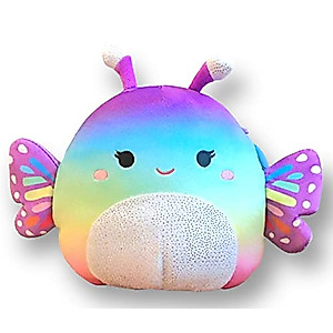 Squishmallows Official Kellytoy Estephania Rainbow Tie-Dye Butterfly 8 Inch Plush - Join This Sweet Insect and her Squad