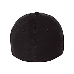 Flexfit 6997 Low Profile Garment Washed Cotton Cap - Extra Extra Large (Black)