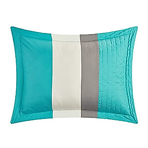 Chic Home Vixen 24 Piece Comforter Set, Queen, Turquoise