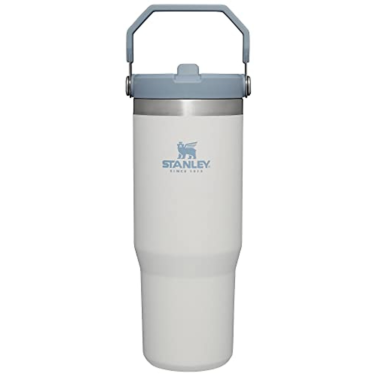 Stanley IceFlow Stainless Steel Tumbler with Straw - Vacuum Insulated Water Bottle for Home, Office or Car - Reusable Cup with Straw Leakproof Flip - Cold for 12 Hours or Iced for 2 Days (Fog)