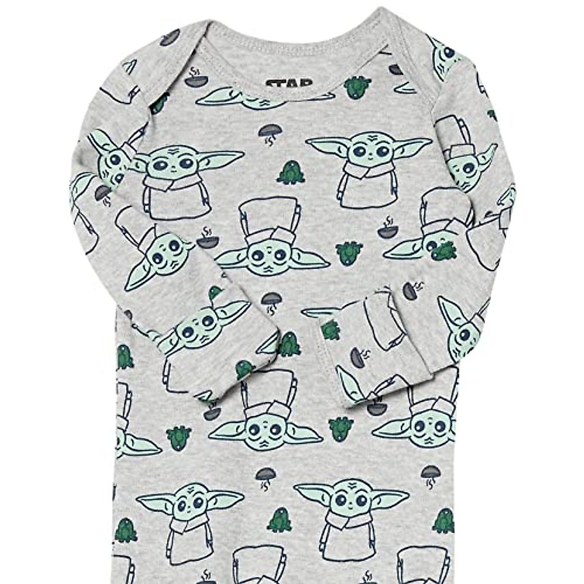 Amazon Essentials Disney | Marvel | Star Wars Baby Boys' Sleeper Gowns, Pack of 2, Star Wars Child, 0-6 Months