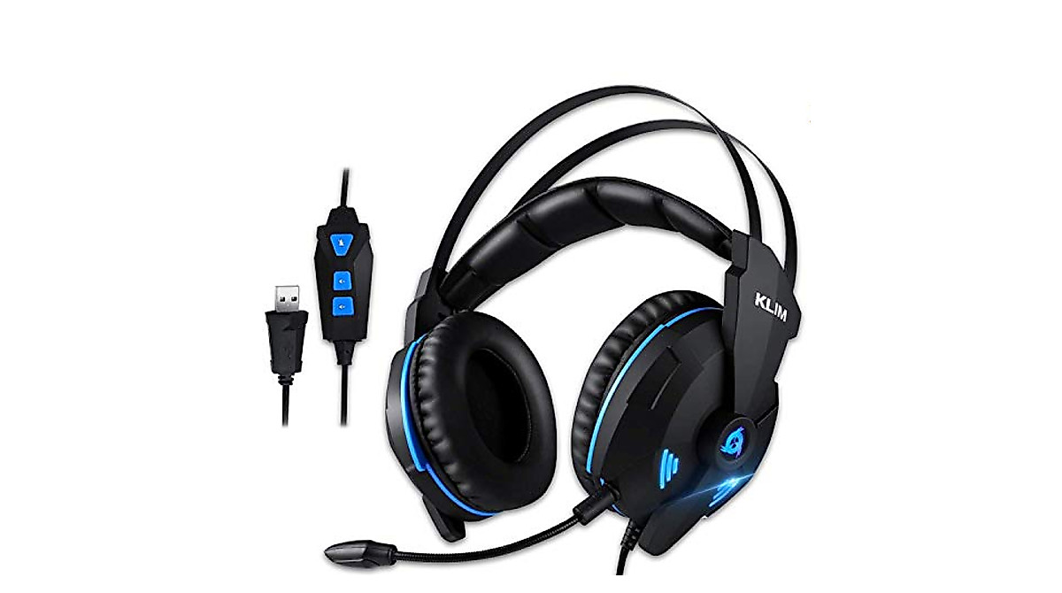 KLIM Impact Gaming Headset - 7.1 Surround Sound & Noise Cancelling