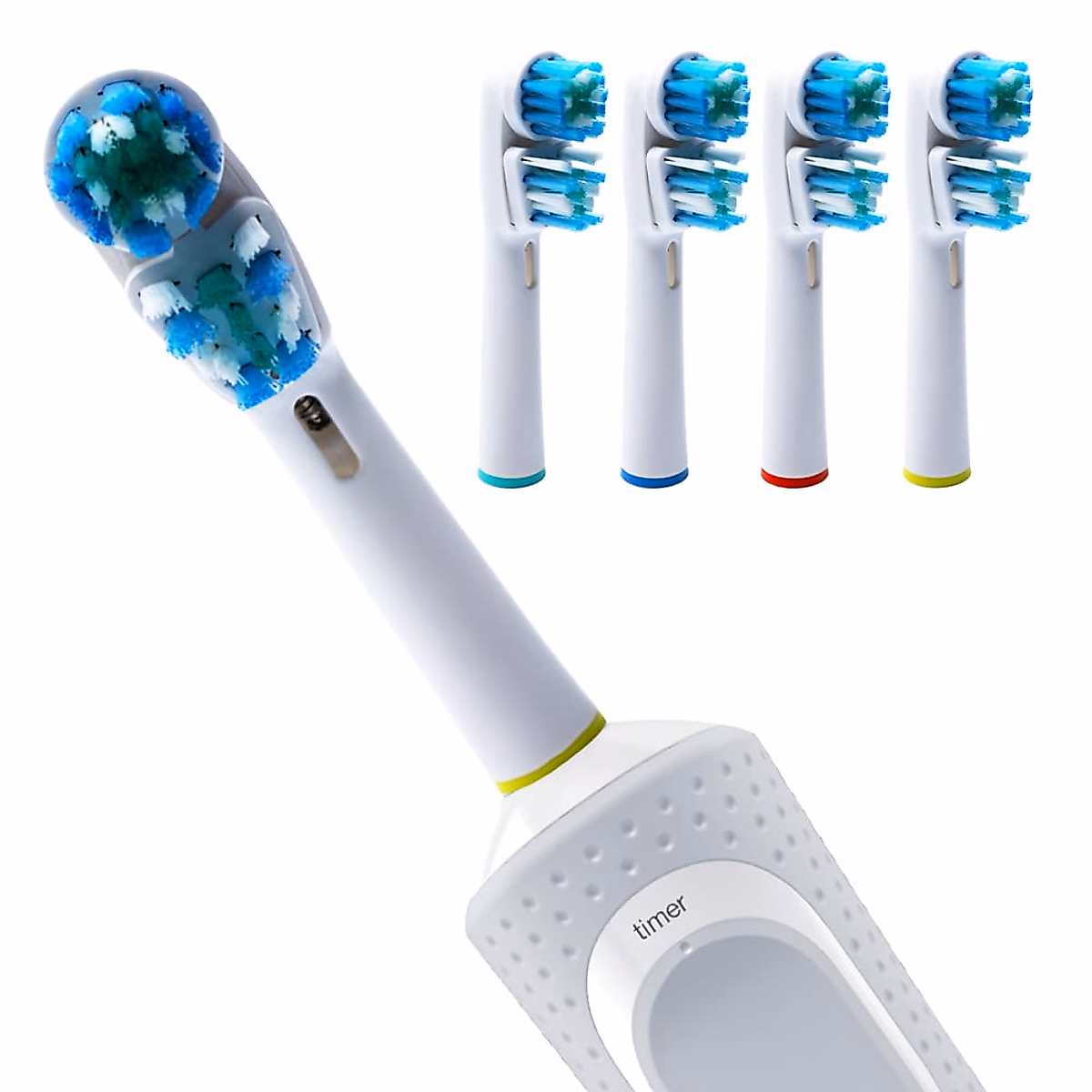 Double Clean Brush Heads, Compatible with Braun Oral-B Dual Clean Electric Toothbrush - Pack of 16