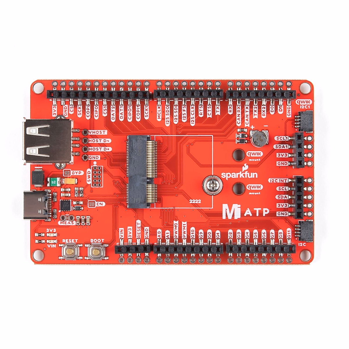 SparkFun MicroMod ATP Carrier Board-Modular Interface Ecosystem-Connect microcontroller/Processor Board to Various Carrier Board peripherals