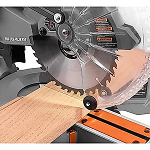RIDGID R48607B 18V Brushless Cordless 7-1/4 in. Dual Bevel Sliding Miter Saw (Tool Only) (RENEWED)