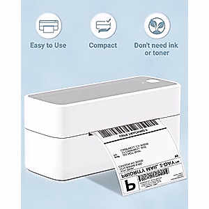 Bluetooth Shipping Label Printer - Wireless Thermal Label Printer, 4x6 Label Printer for Shipping Packages Support iPhone, Android, PC, ChromeOS, Compatible with USPS, Shopify, Amazon, Etsy, Ebay