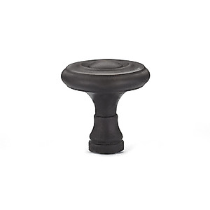 Richelieu Hardware BP74032BORB Boucherville Collection 1 1/4-inch (32 mm) Brushed Oil-Rubbed Bronze Traditional Cabinet and Drawer Knob for Kitchen, Bathroom, and Furniture