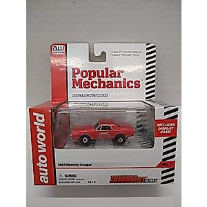 Auto World SC269 Popular Mechanics 1967 Cougar (Red) HO Scale Electric Slot Car