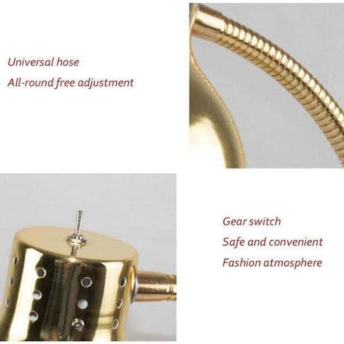 Freestanding Food Heat Lamp with 250w Bulb Food Warmer Light Heating Food Lamps for Buffet Restaurant Home Catering,Copper