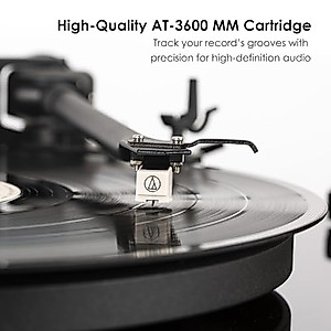 1 BY ONE Luscinia Acrylic Sheet Turntable, Belt-Drive Vinyl Record Player with Bluetooth Connectivity, Built-in Phono Preamp, USB Recording RCA Output, Adjustable Counterweight and Magnetic Cartridge