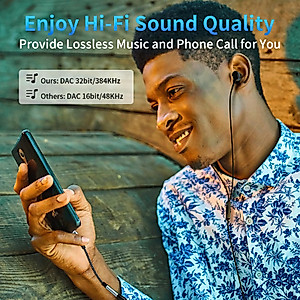 Lightning to 3.5 mm Headphone Jack Adapter, 2 Pack [Apple MFi Certified] for iPhone 3.5mm Headphones/Earphones Aux Audio Adapter Dongle for iPhone 14 13 12 11 XS XR X 8 7 iPad, Support Music + Calling