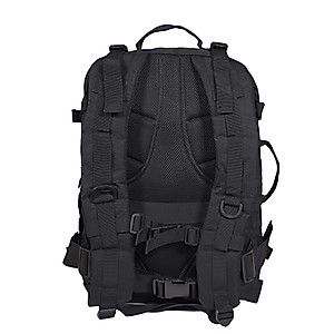 Rockland Military Tactical Laptop Backpack, Black, Large