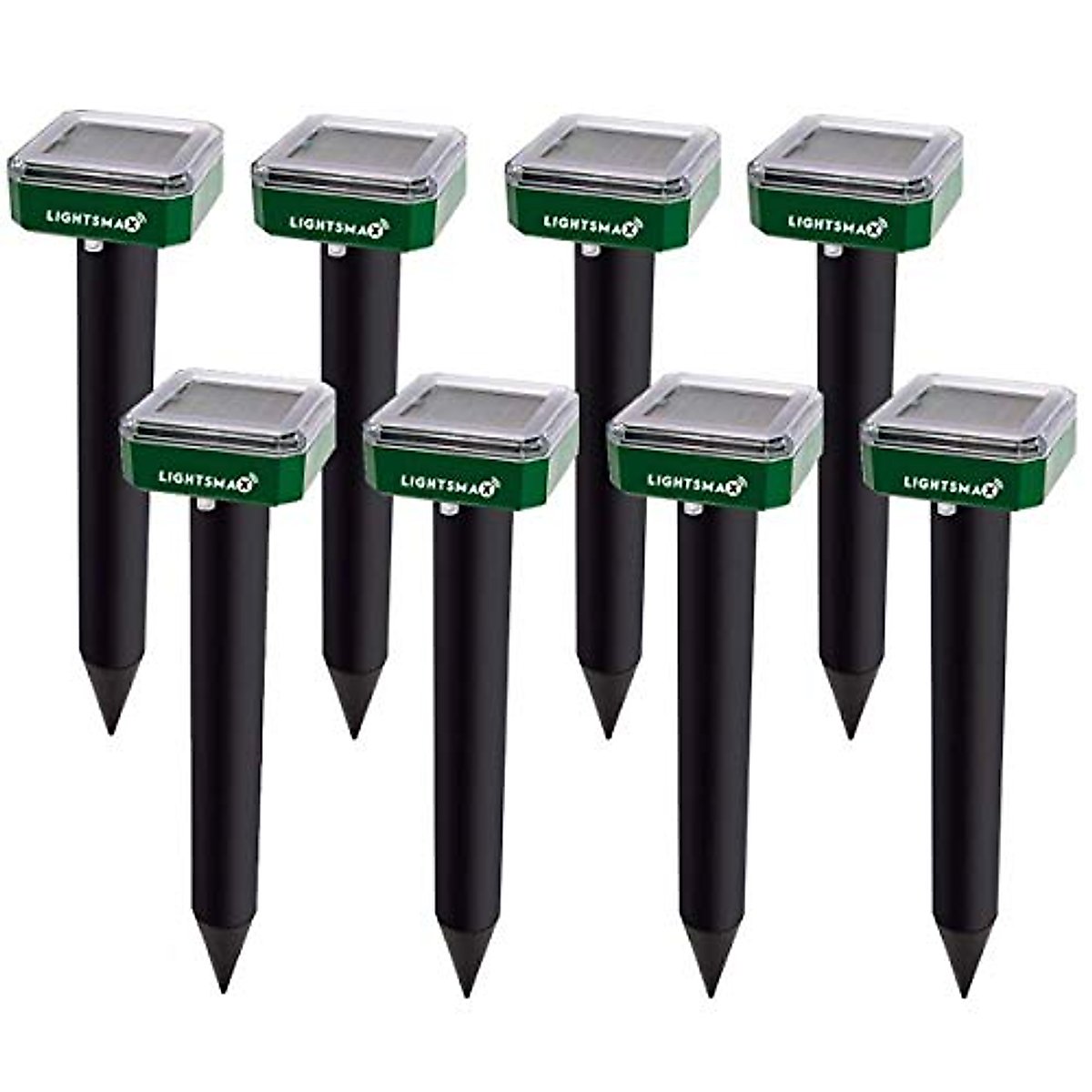 LIGHTSMAX Mole Repellent Mole Repeller Solar Powered Gopher Repellent Ultrasonic Vole Repellant Gopher Repellent Rodent Deterrent No Mole Traps Killer Harm to Your Lawn Yard (8)