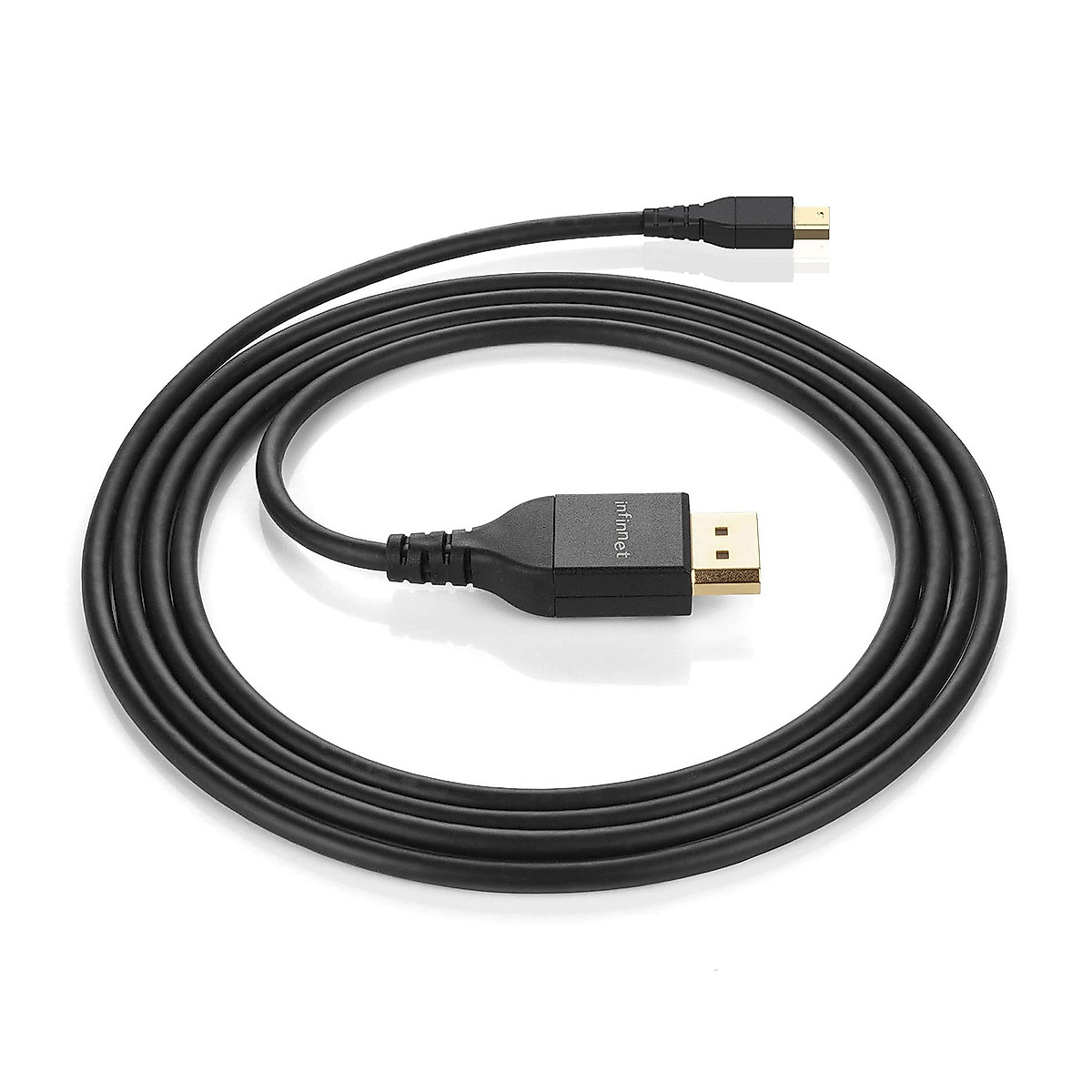 Infinnet Mini DisplayPort to DisplayPort 1.4 1.4a Cable 8K 60Hz 4K 144Hz 120Hz 160Hz 2K 280Hz 240Hz 1080p 390Hz 360Hz Display Port to Mini DisplayPort DP 1.4 HBR3 HDR VESA Certified Cord, 2m (6 feet)