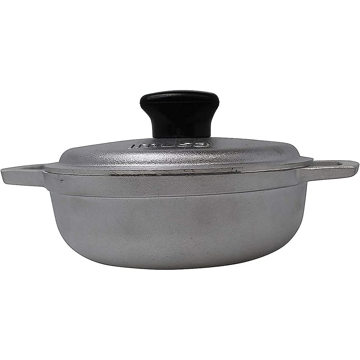 IMUSA USA (12 PACK) 0.7Qt Traditional Colombian Mini Caldero (Dutch Oven) for Cooking and Serving, 0.7 Quart, Silver (GAU-80560KIT)