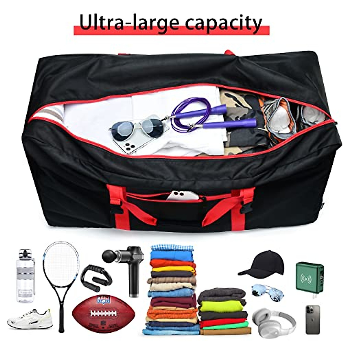 iFARADAY Extra Large Duffel Bag, 32.5 inch Travel Duffel Bag lightweight Luggage Bag for Outdoor, Travel, Sport