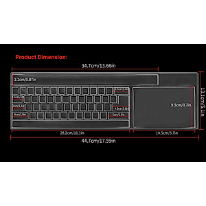 Clear Desktop Computer Keyboard Cover Skin for PC 104/107 Keys Standard Keyboard, Anti Dust Waterproof Keyboard Protector Skin