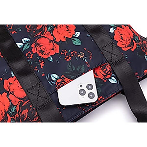 LIKEYOU Women's Tote Bag for Women Water Resistant single shoulder strap handbag work travel single shoulder bag (Rose)