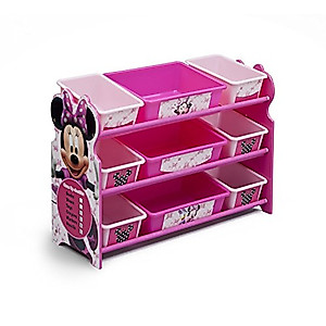Delta Children 9 Bin Plastic Organizer, Disney Minnie Mouse