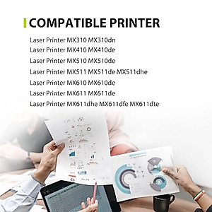 Jmomy 601H 60F1H00 Remanufactured Toner Cartridge Replacement for Lexmark 601H 60F1H00 for MX310 MX410 MX510 MX511 MX610 MX310dn MX511d MX410de MX510de MX511dte MX611dhe MX610de (10,000 Pages/Black)