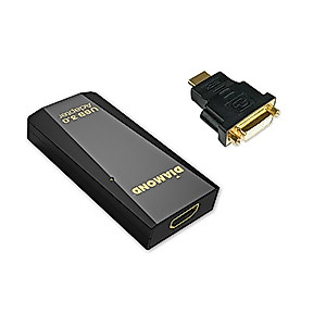 Diamond Multimedia BVU3500H USB/USB-C/TB3 to DVI/HDMI Video Graphics Adapter, Windows 11, 10, 8.1, 8, 7, XP, MAC OS and Android 5.0+