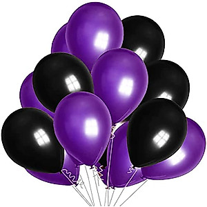 Graduation Party Decorations 2023 Purple Grad Purple Silver Black Balloons 30Pcs Women Birthday Decorations 2023 Purple NYU Graduation Party Supplies