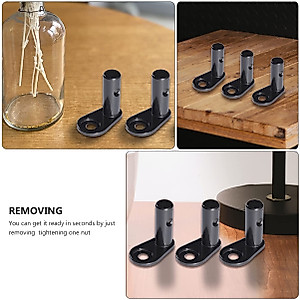 5pcs Sundries Traction Head Bike Trailer Coupler Attachment Steel Hitch Coupler Attachment Angled Elbow