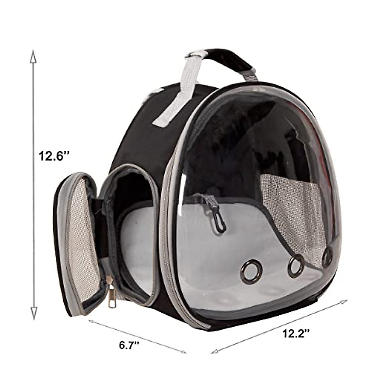 XZKING Guinea Pig Carrier Cage, Clear Breathable Small Animal Carrier for Bird Bunny Bearded Dragon Rat Hamster