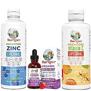 MaryRuth Organics Adults Ultra Immunity Bundle | Extra Strength Immune Support Vitamins for Adults with Vitamin C + Zinc + Elderberry