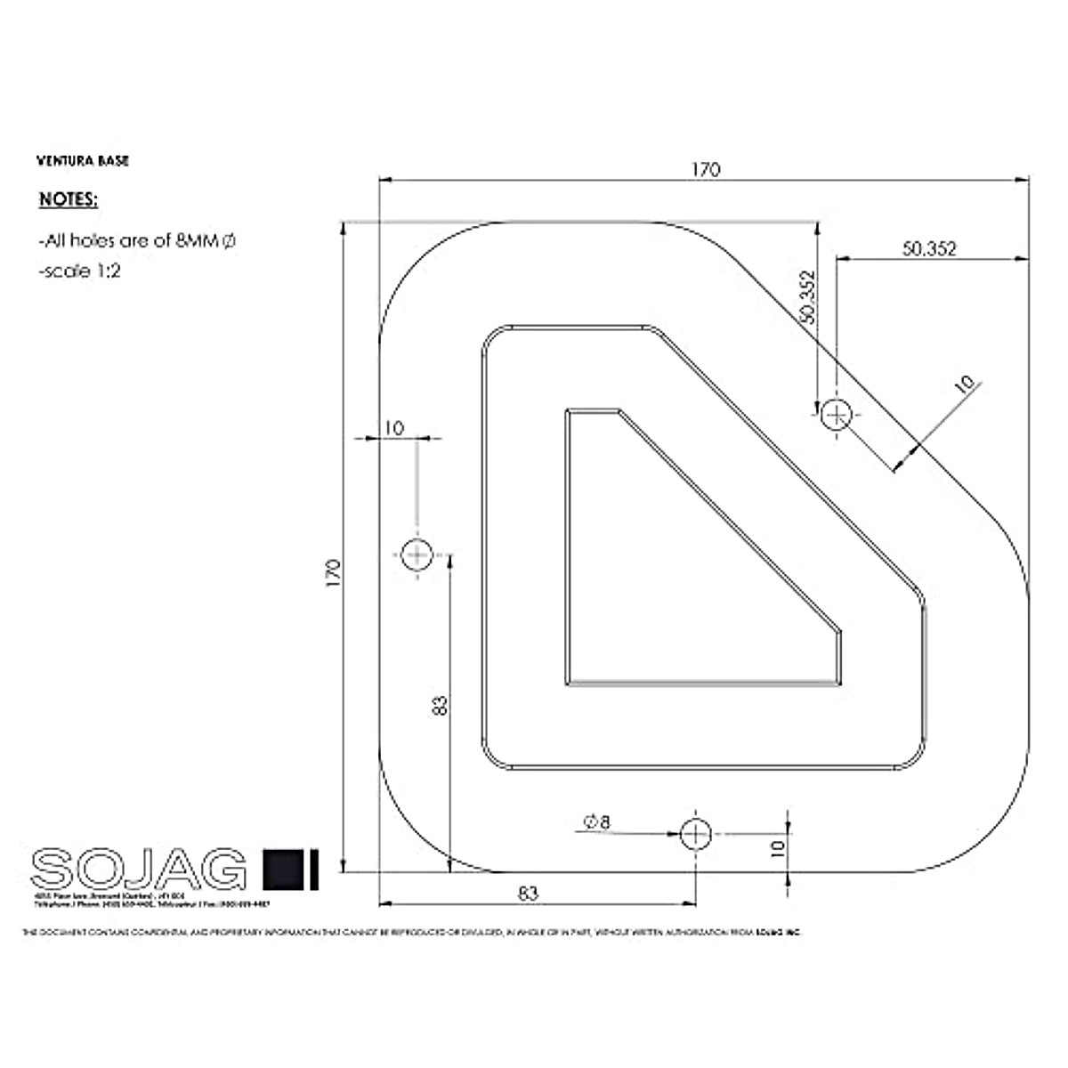 Sojag 10' x 10' Ventura Hardtop Gazebo Outdoor Weather-Resistant Aluminum Frame Sun Shelter Dark Grey