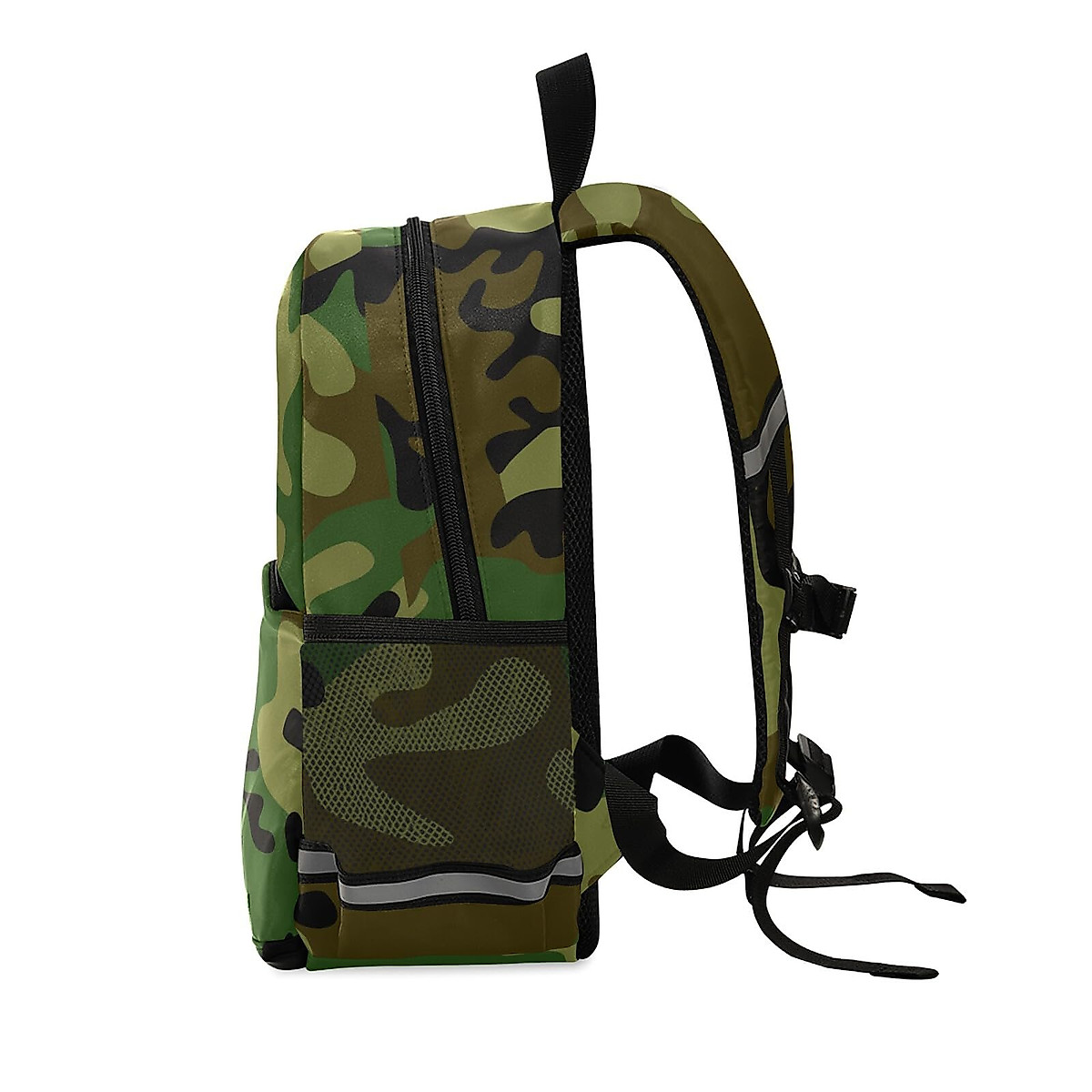ZZKKO Green Camouflage Kids Backpack with Safety Leash Anti-lost Children Toddler Backpack Preschool Bag Army Camo