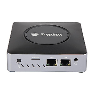 Shuttle Zignbox GL01 Fanless Mini PC Intel Gemini Lake N4000 CPU Up to 2.6GHz 4GB RAM 128GB SSD Dual HDMI Dual LAN Windows 10 Pro (GL014G128W10)