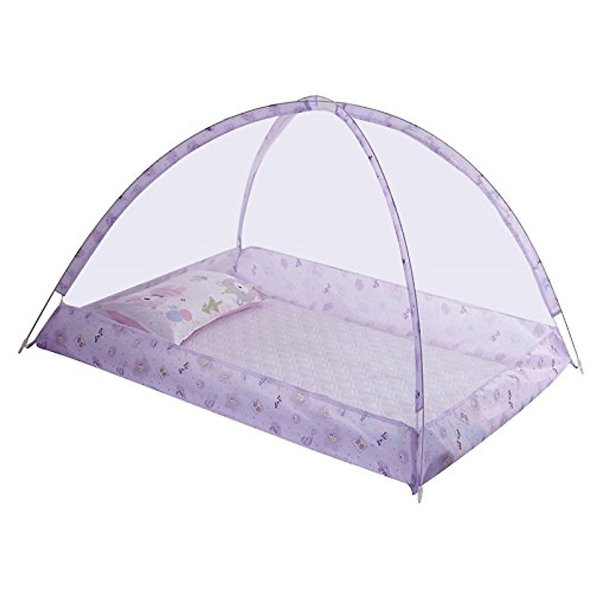 Rrut Baby Safety Net Tent, Premium Baby Bed Canopy Netting Cover Mesh Nursery Mosquito Net - Stylish and Sturdy Infant Crib Tent Net - Protect Your Baby from Falls or Bites Purple 90CM×120CM