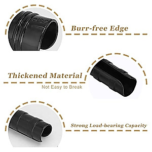 Waziaqoc 20PCS Black Greenhouse Clamps, 32mm/1.26" ABS Snap Clamps Garden Buildings Tube Clips for Greenhouse Film Shading Cloth Row Cover