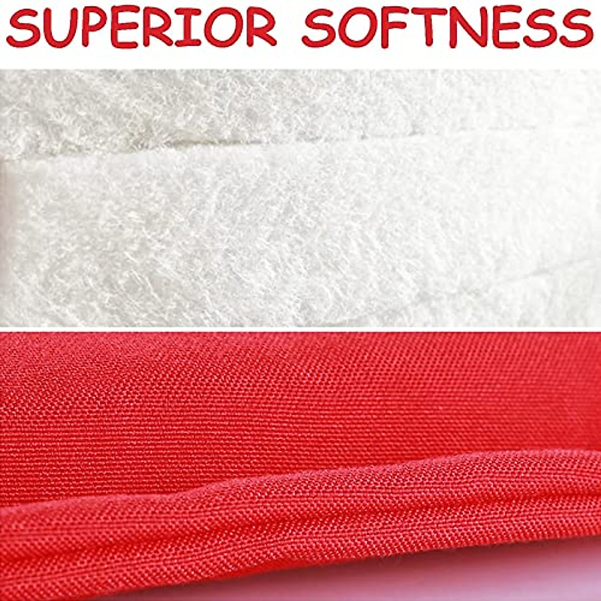 FYBOOR High Back Chair Cushions, Rocking Chair Cushion Outdoor, Indoor Back and Seat Cushion with Ties, Patio Recliner Cushions for Adirondack, Sun Lounger Chair Pads 120X50cm,Burgundy,Set of 4