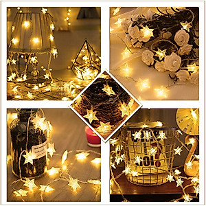 Star String Lights Christmas 100 LED USB & Battery Operated Waterproof 33 FT Twinkle Fairy String Lights with 8 Modes for Bedroom Home Indoor Outdoor Party Tree Wedding Garden Decoration