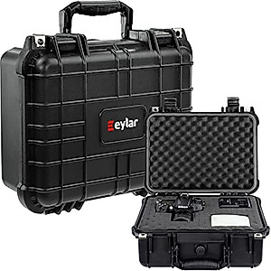 Eylar Protective Hard Camera Case Water & Shock Proof w/Foam TSA Approved 13.37 Inch 11.62 Inch 6 Inch Black