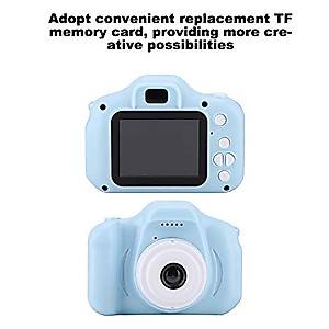 Restokki X2 Mini Portable Kids Camera 2.0 inch IPS Color Screen, Children's Digital Camera HD 1080P Camera Video Camera for Toddler, Christmas Birthday Gift Toy Camera (Blue)
