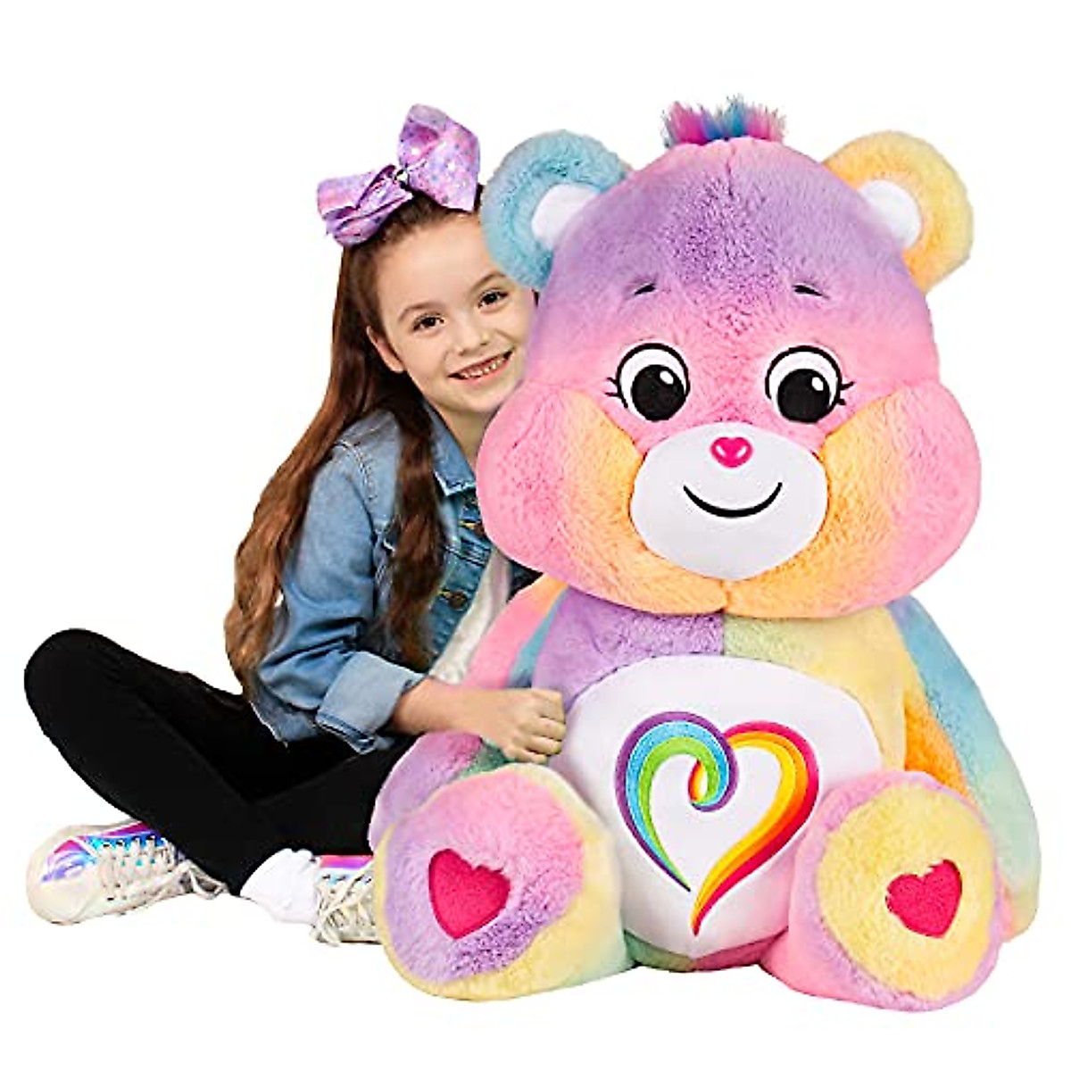 Care Bears 24" Jumbo Plush Togetherness Bear, Collectable Giant Teddy, Cuddly Soft Toy for Kids 4+