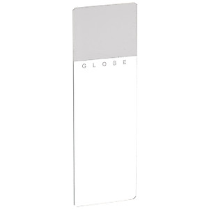 Globe Scientific 1324W Glass Microscope Slide, 25 x 75mm Size, Ground Edges with Safety Corners, White Frosted (1,440 slides)