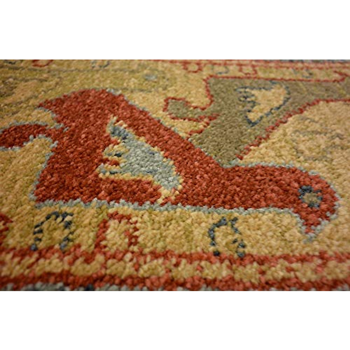 Unique Loom Sahand Collection Traditional Geometric Classic Red Area Rug (7' 0 x 10' 0)