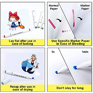 108 Pack Art Markers, 107 Coloring Markers and 1 Blender, Alcohol Based Dual Tip Permanent Markers Highlighters with Case, Excellent for Adults Kids Marking Drawing Sketching by Smart Color Art