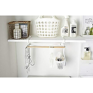 Yamazaki Home Tosca Under-Shelf Hanger Holder closet storage and organization systems, One Size, White
