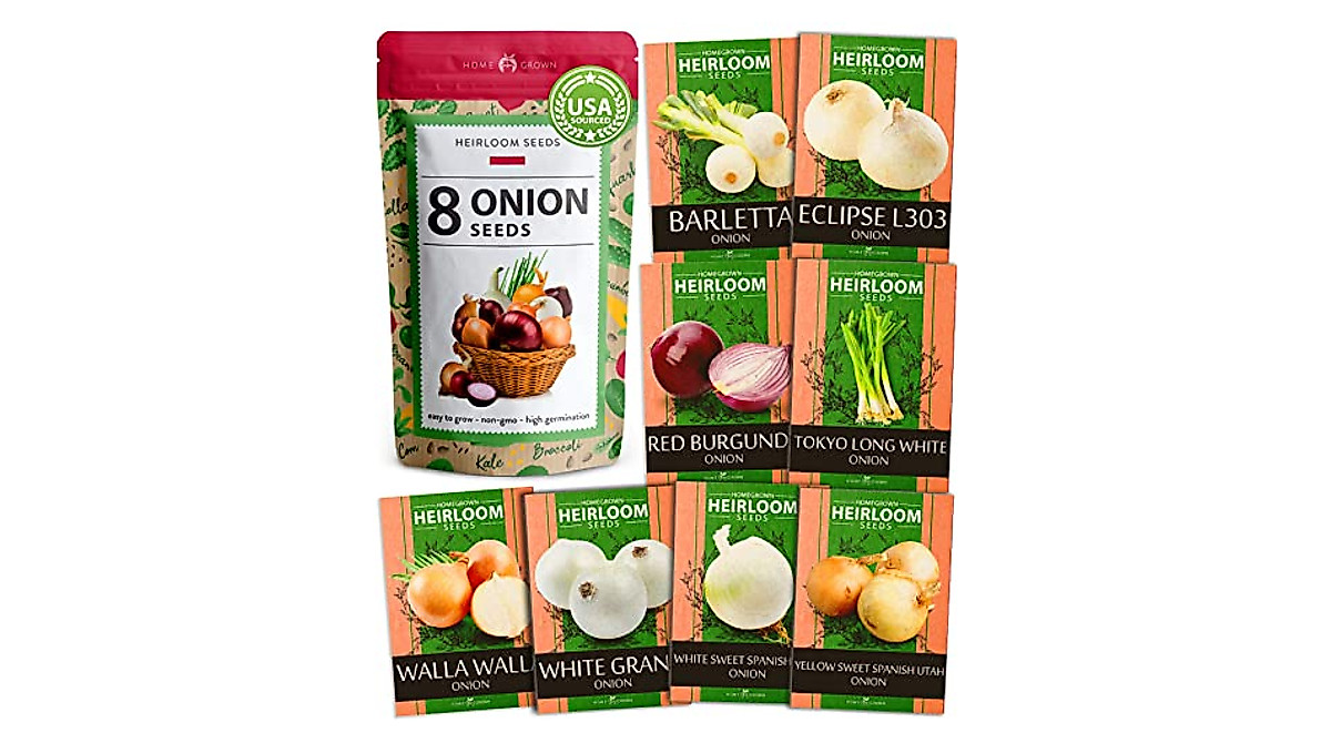 Grow 8 Varieties of Heirloom Onion Seeds for a Bountiful Garden