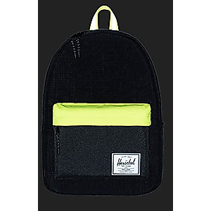 Herschel Supply Co. Classic X-Large Black Enzyme Ripstop/Black/Safety Yellow One Size
