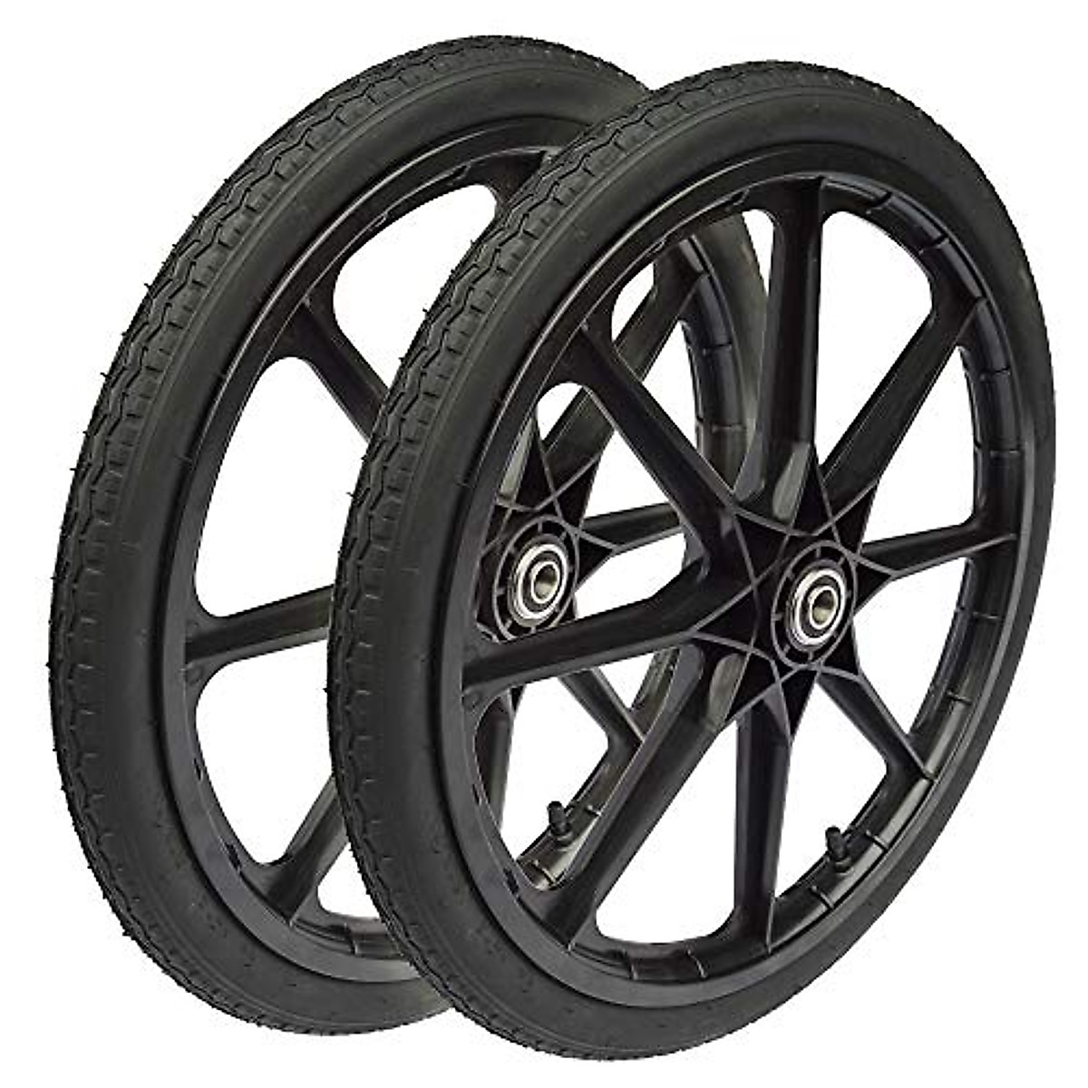 20-inch Pneumatic Replacement Wheels for Rubbermaid Cart (2-Pack)