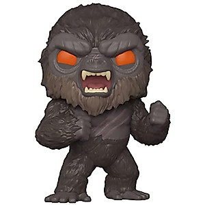 POP Godzilla vs Kong - Battle Ready King Kong Funko Vinyl Figure (Bundled with Compatible Box Protector Case), Multicolor, 3.75 inches